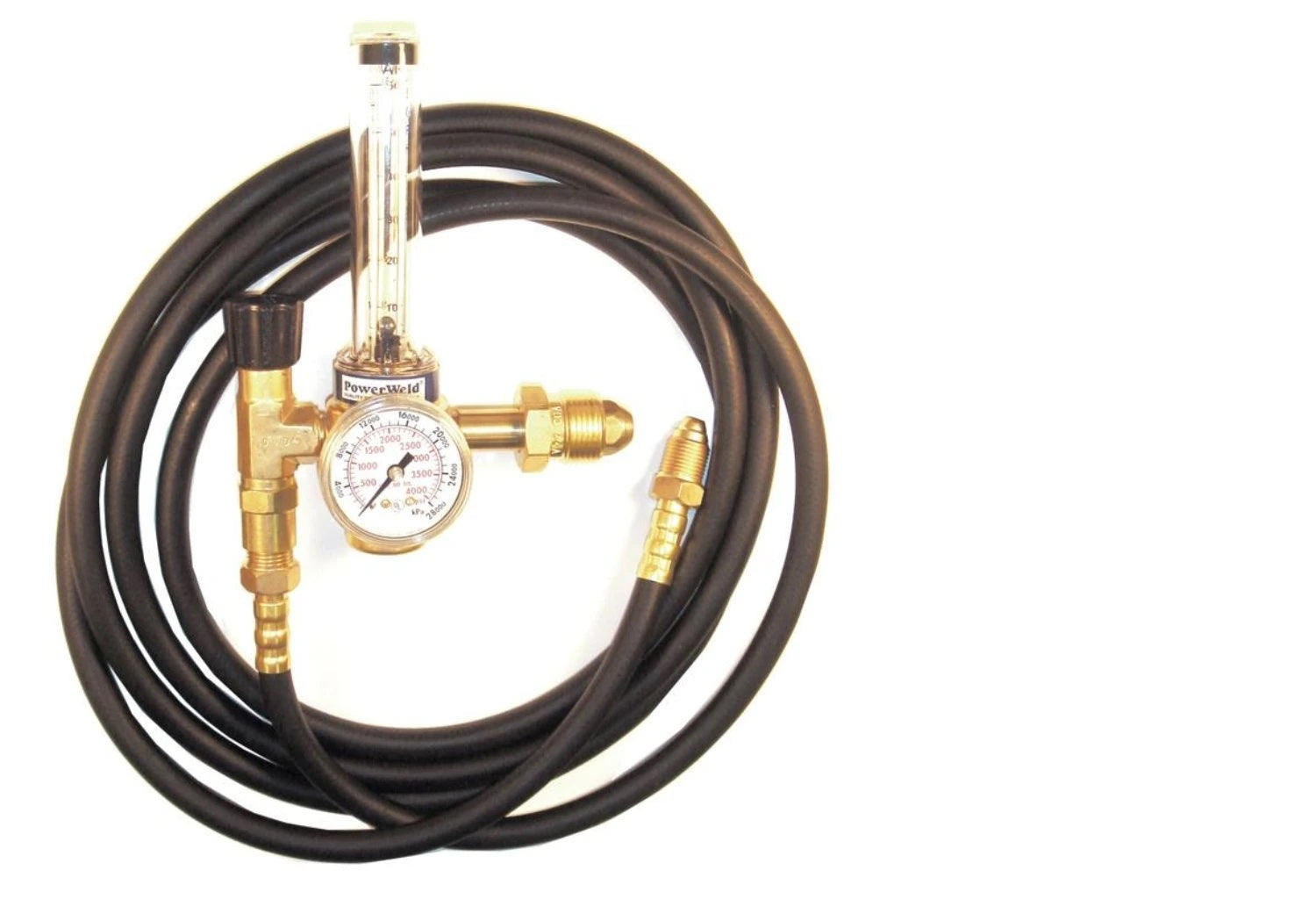 POWERWELD FLOWMETER KIT W/10ft HOSE, INERT GAS - CGA 580 – WeldCor Supplies